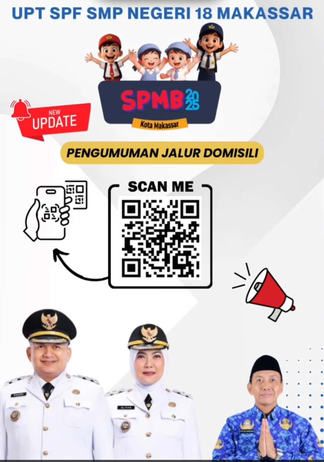 Umumkan 160 Siswa Lolos Jalur Domisili, Kepsek SMPN 18 Makassar: SPMB ...